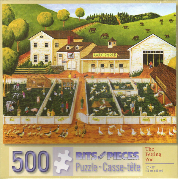 Petting Zoo 500 Piece Puzzle, 704812495947, Bits And Pieces – Staci19.com